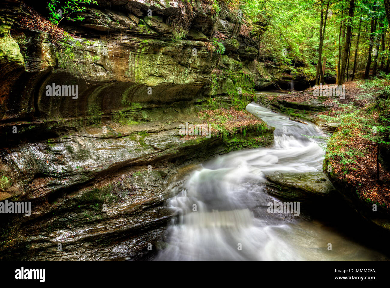 One of the many waterfalls at Old Man's Cvae in Hocking Hills Ohio ...