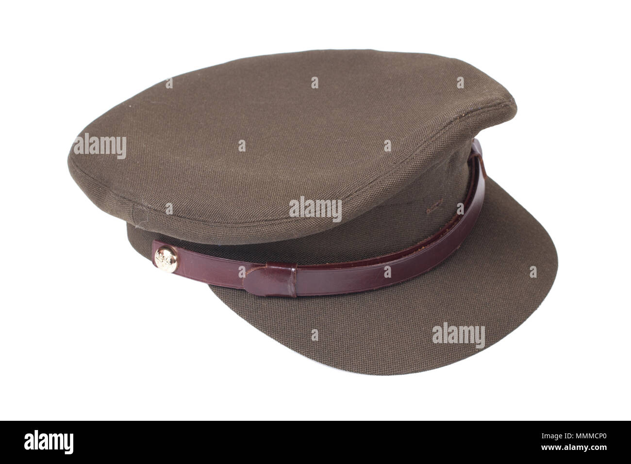 officer's field cap isolated on white background Stock Photo - Alamy