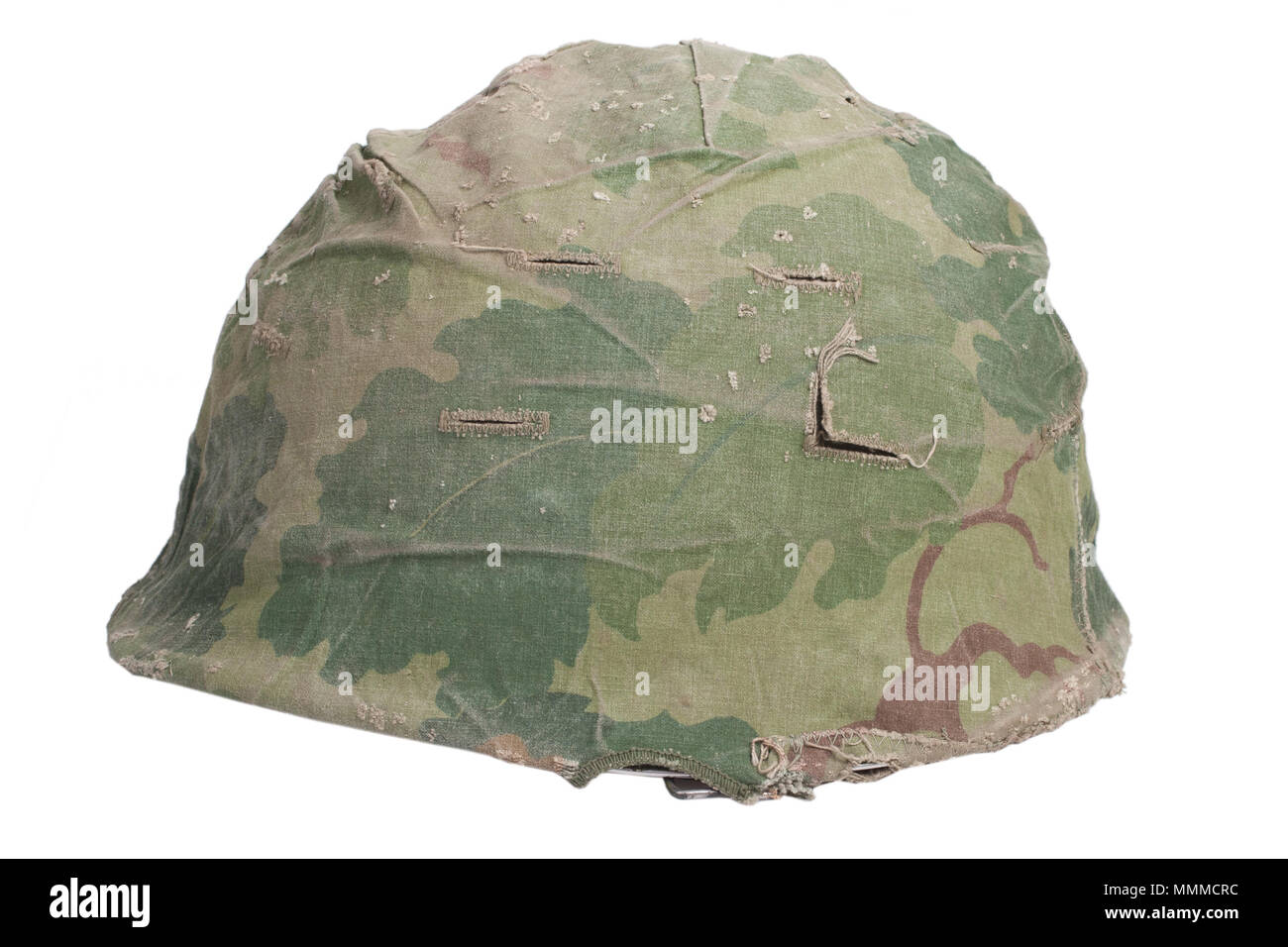 US Army M1 helmet with mitchell pattern camouflage cover Vietnam war ...