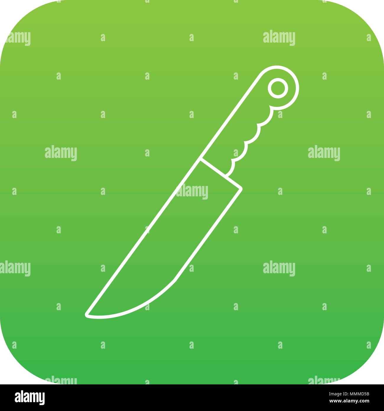 Knife icon green vector Stock Vector Image & Art - Alamy