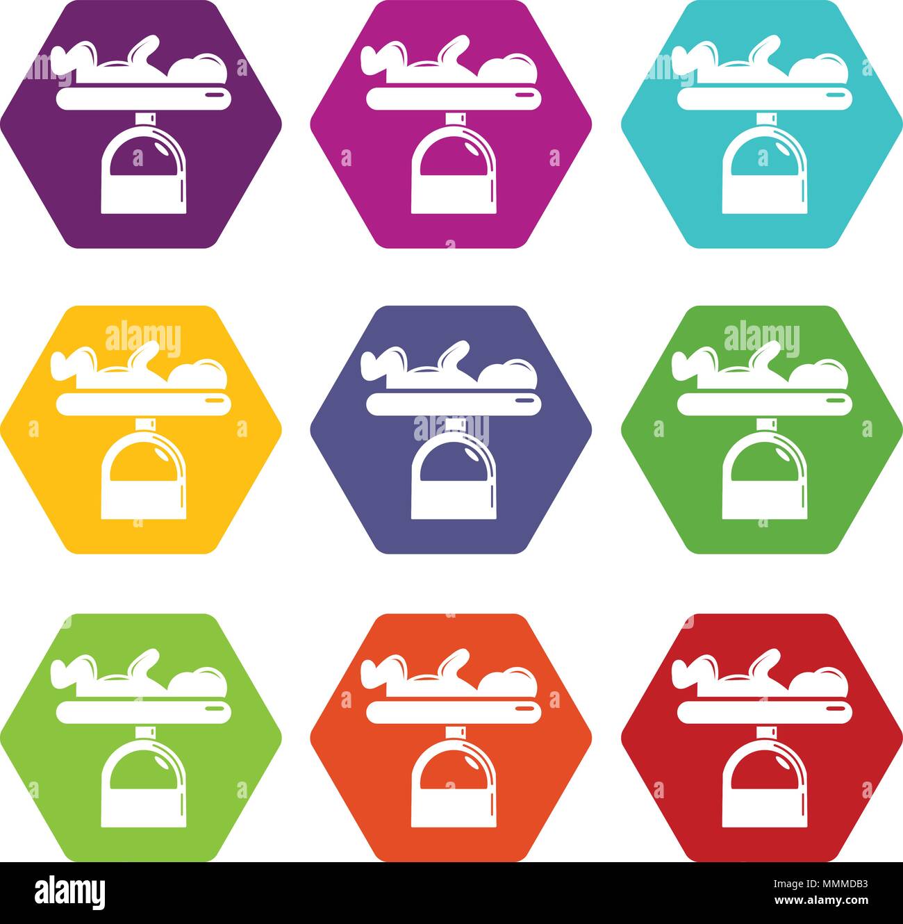 Scale baby icons set 9 vector Stock Vector Image & Art - Alamy