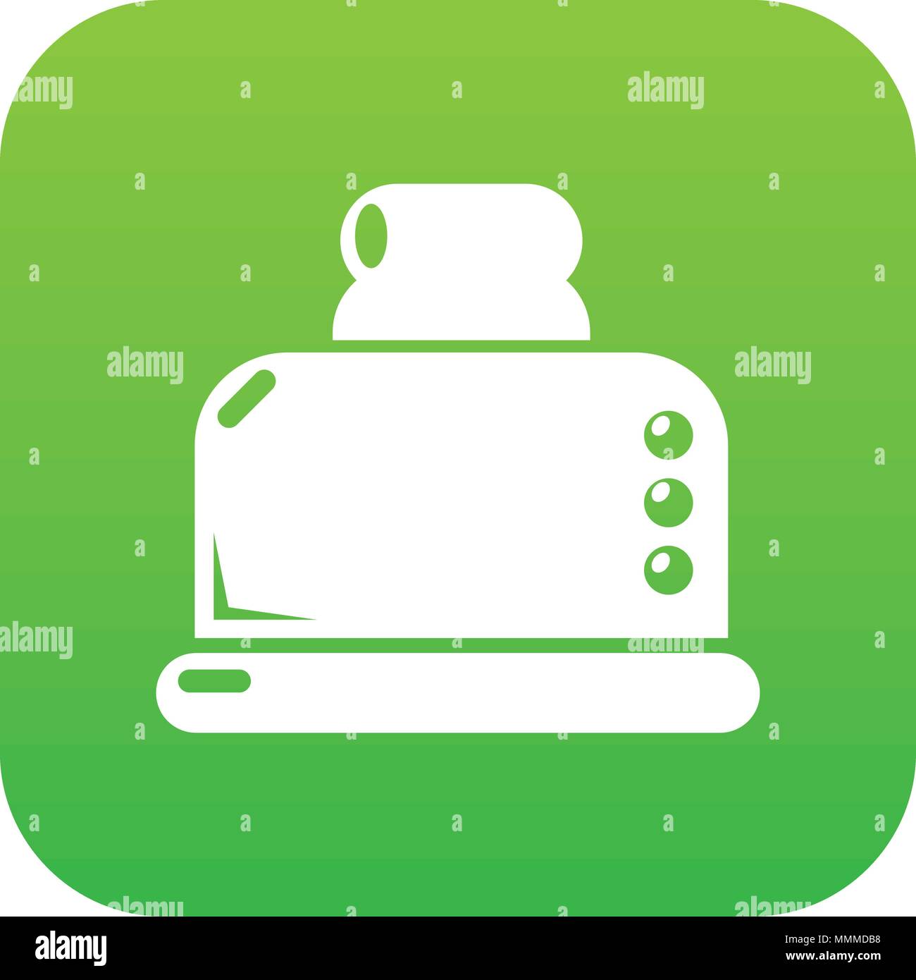 Steal toaster icon green vector Stock Vector Image & Art - Alamy