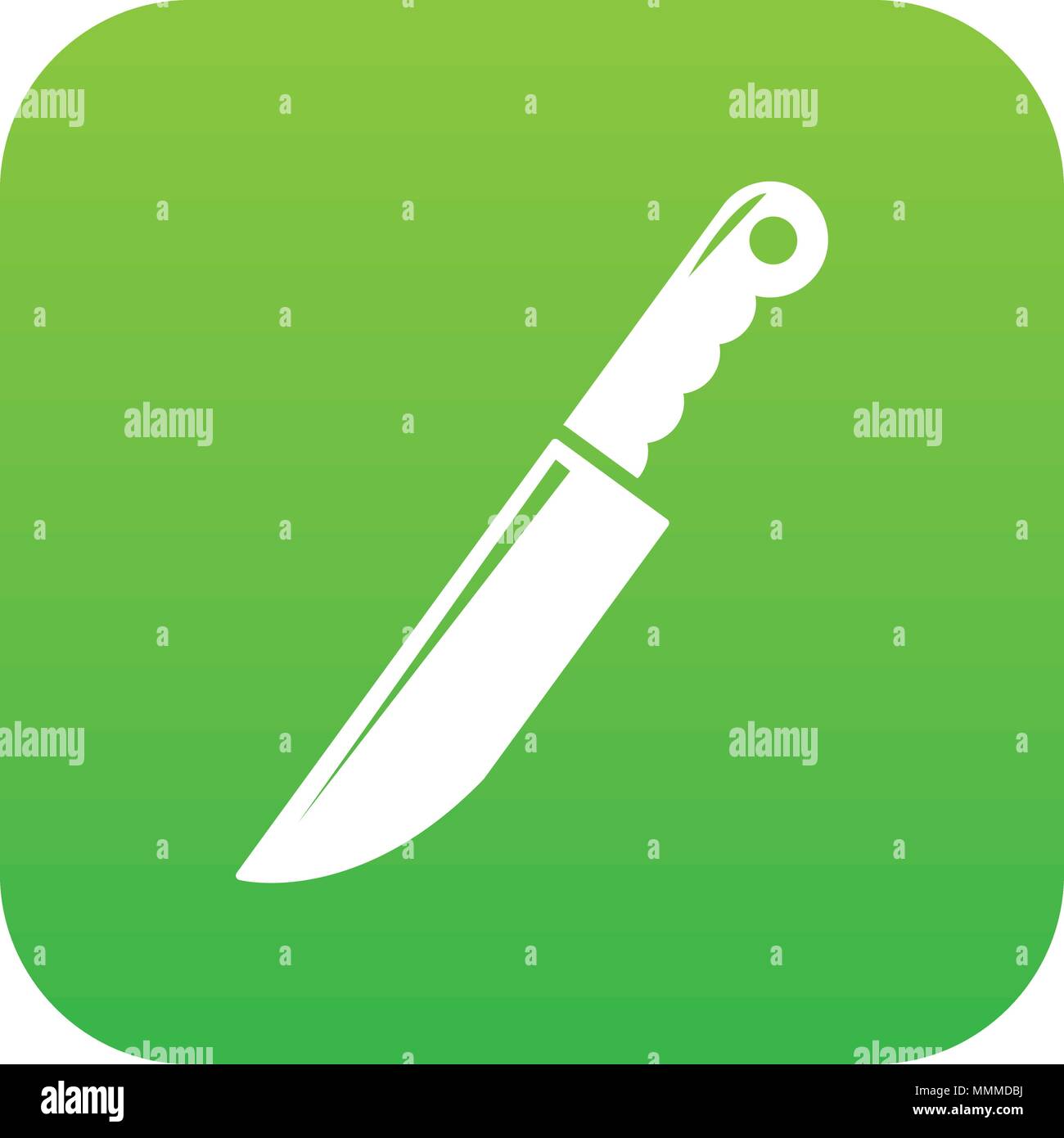 Knife icon green vector Stock Vector Image & Art - Alamy