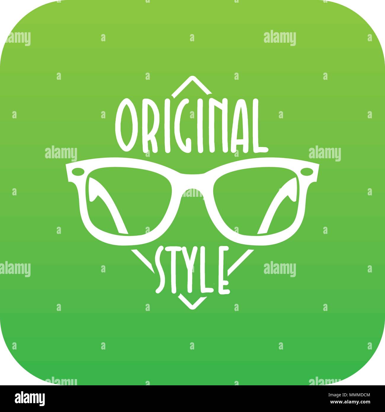 Original style icon green vector Stock Vector Image & Art - Alamy