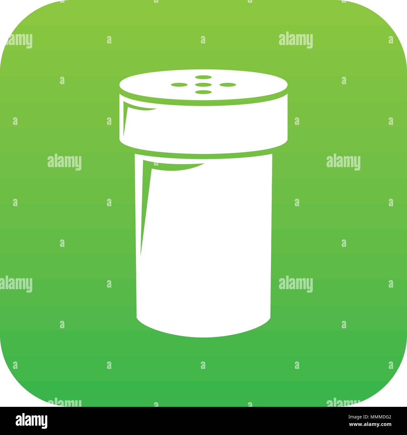 Salt shaker icon green vector Stock Vector Image & Art - Alamy