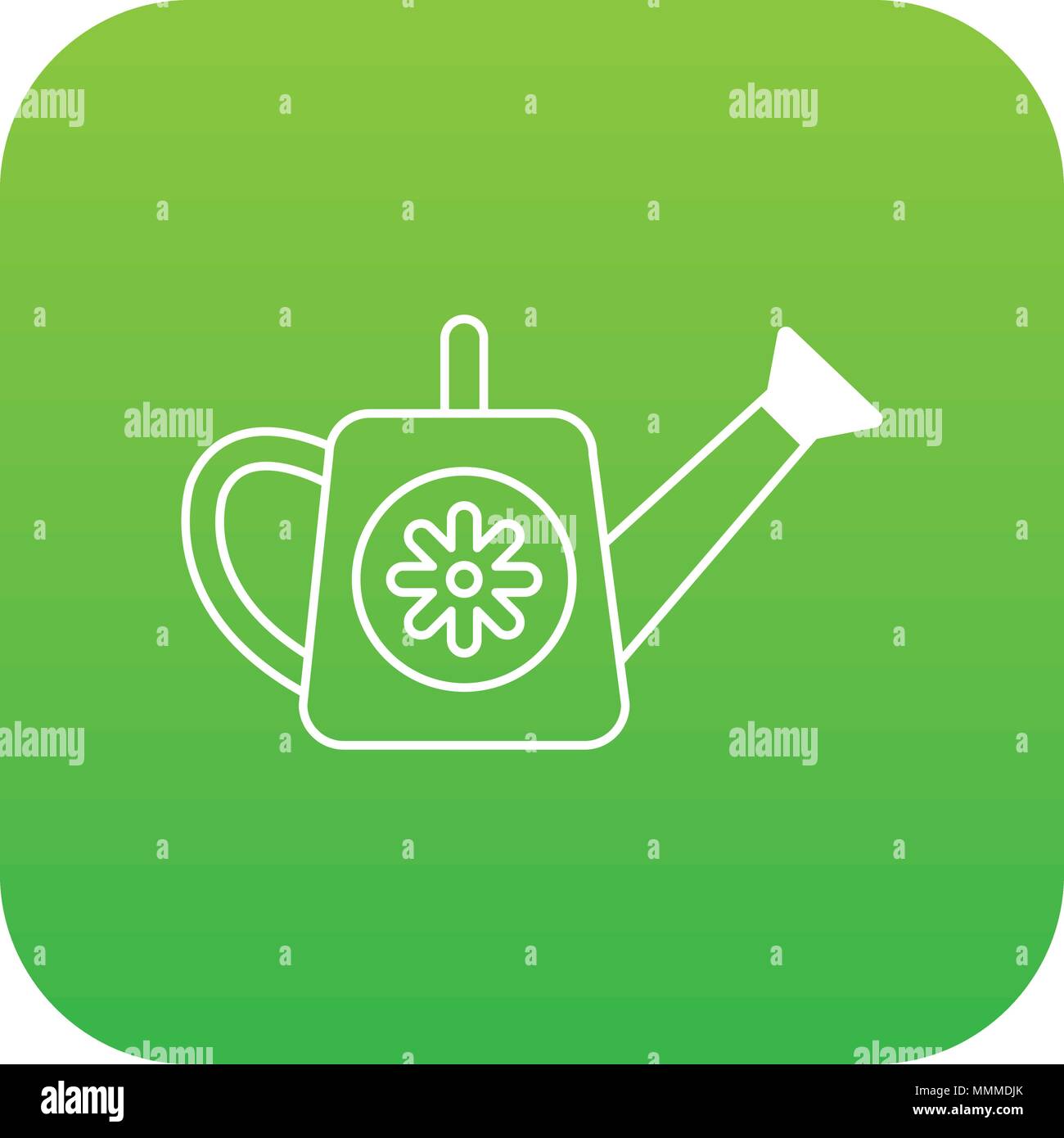 Watering can icon green vector Stock Vector Image & Art - Alamy