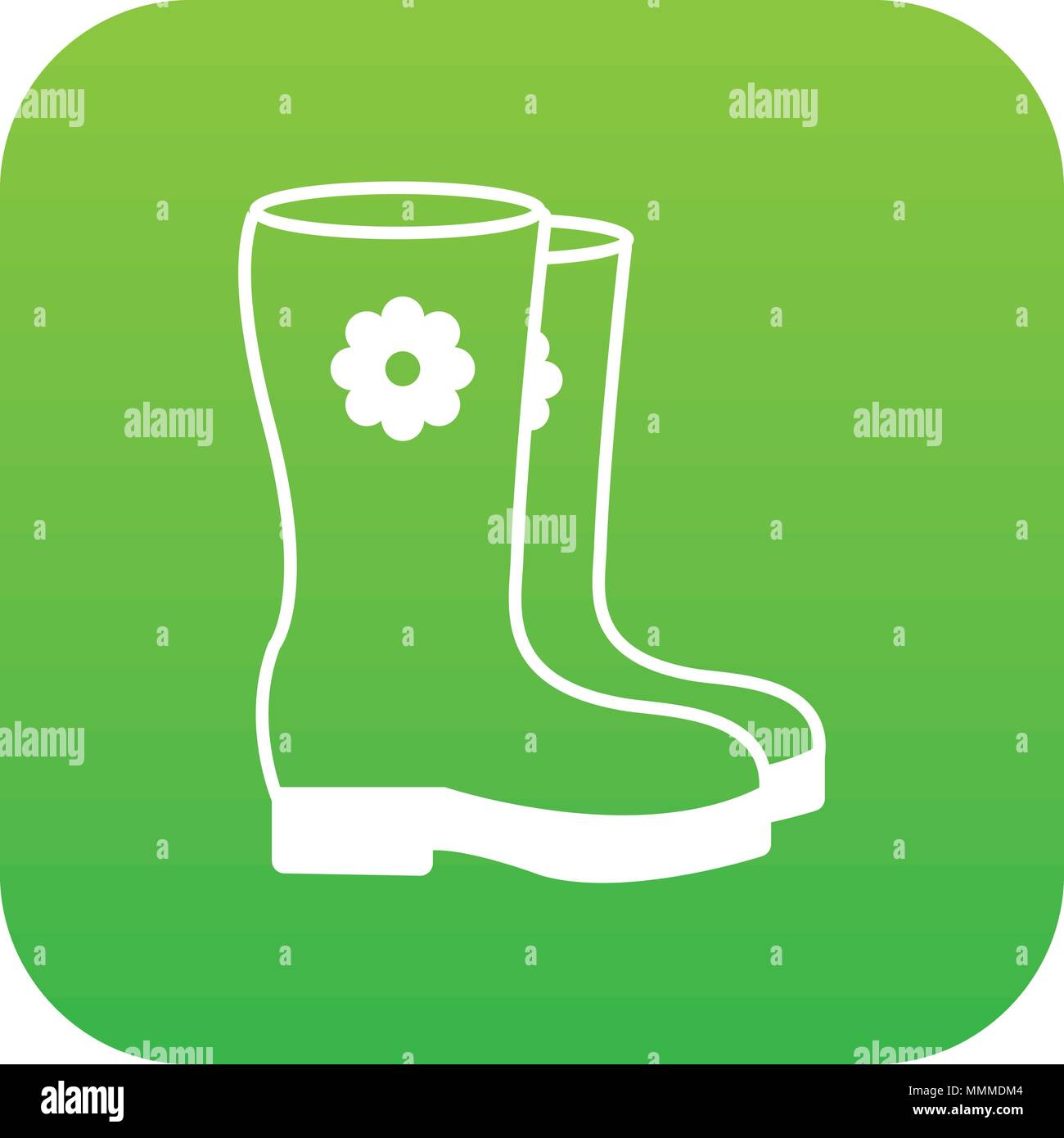 Boots icon green vector Stock Vector Image & Art - Alamy