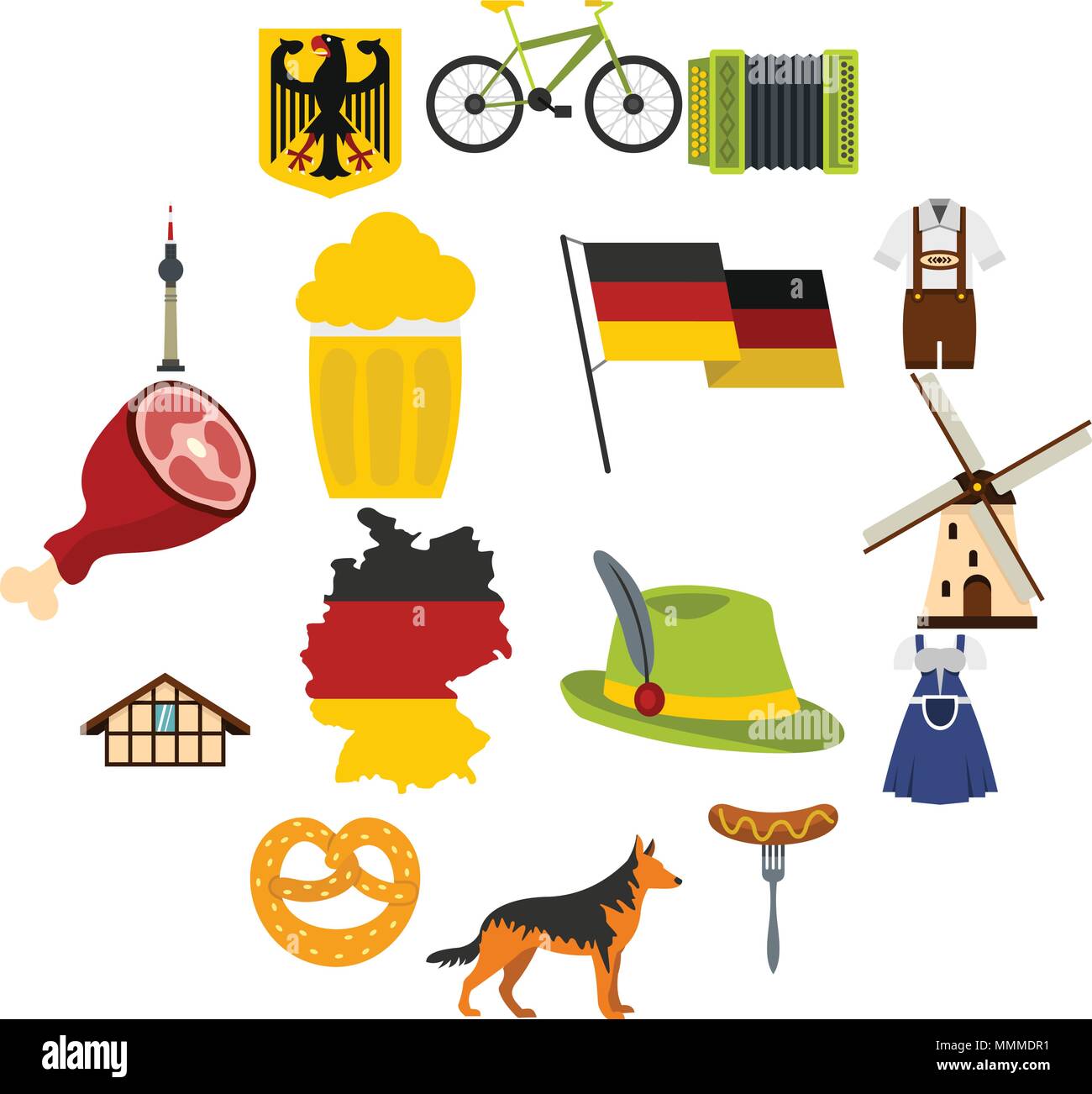 German flag bird Stock Vector Images - Alamy