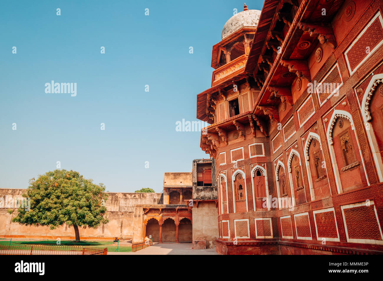 Agra Fort in Agra, India Stock Photo - Alamy