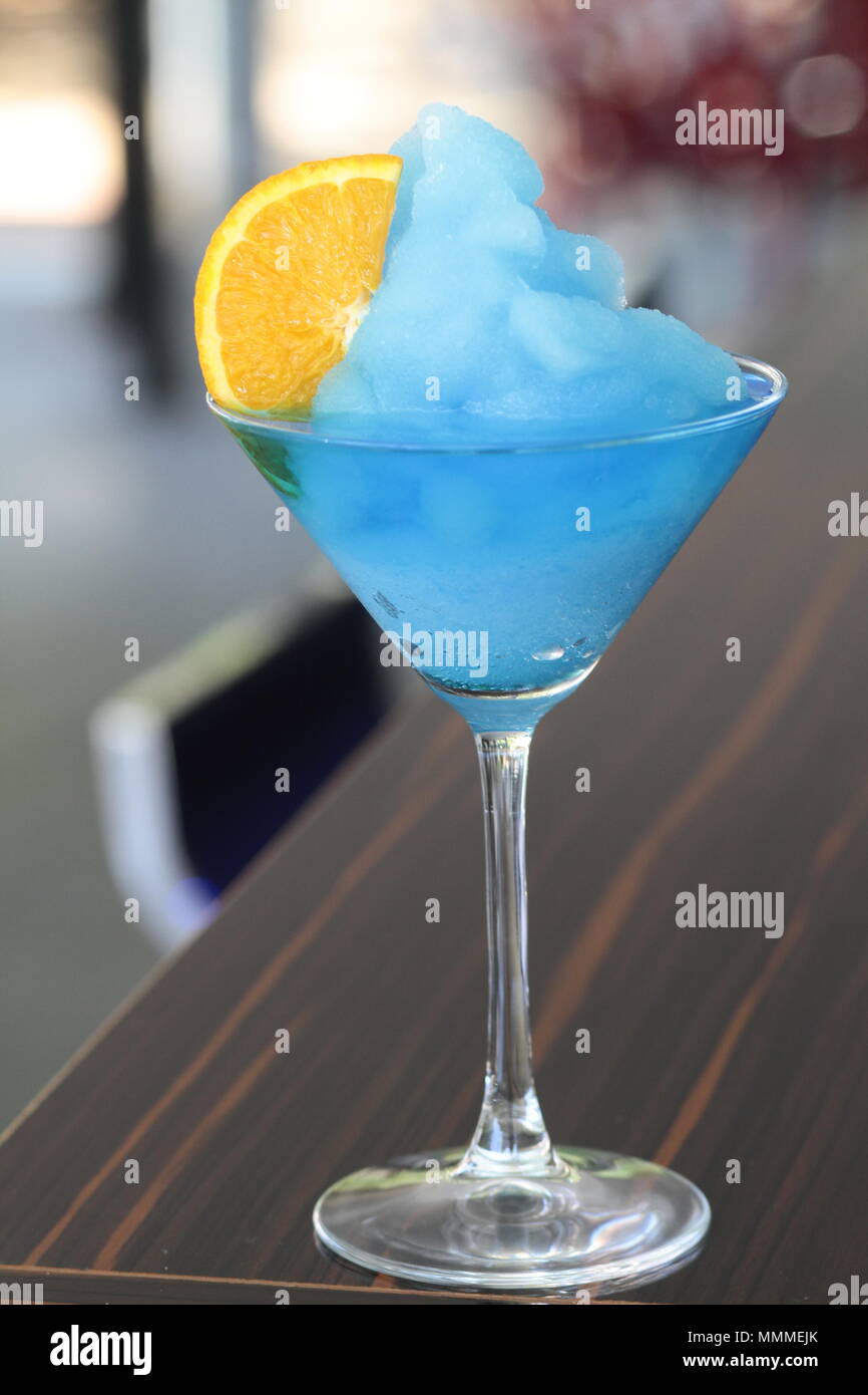 blue frozen cocktail Stock Photo - Alamy