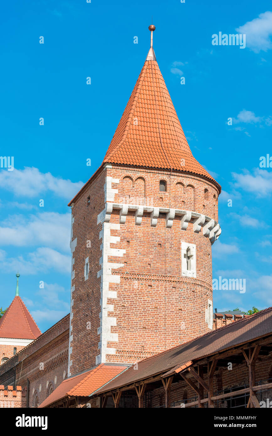 Tower of the Florian Gate, architecture of the city of Krakow, Poland ...