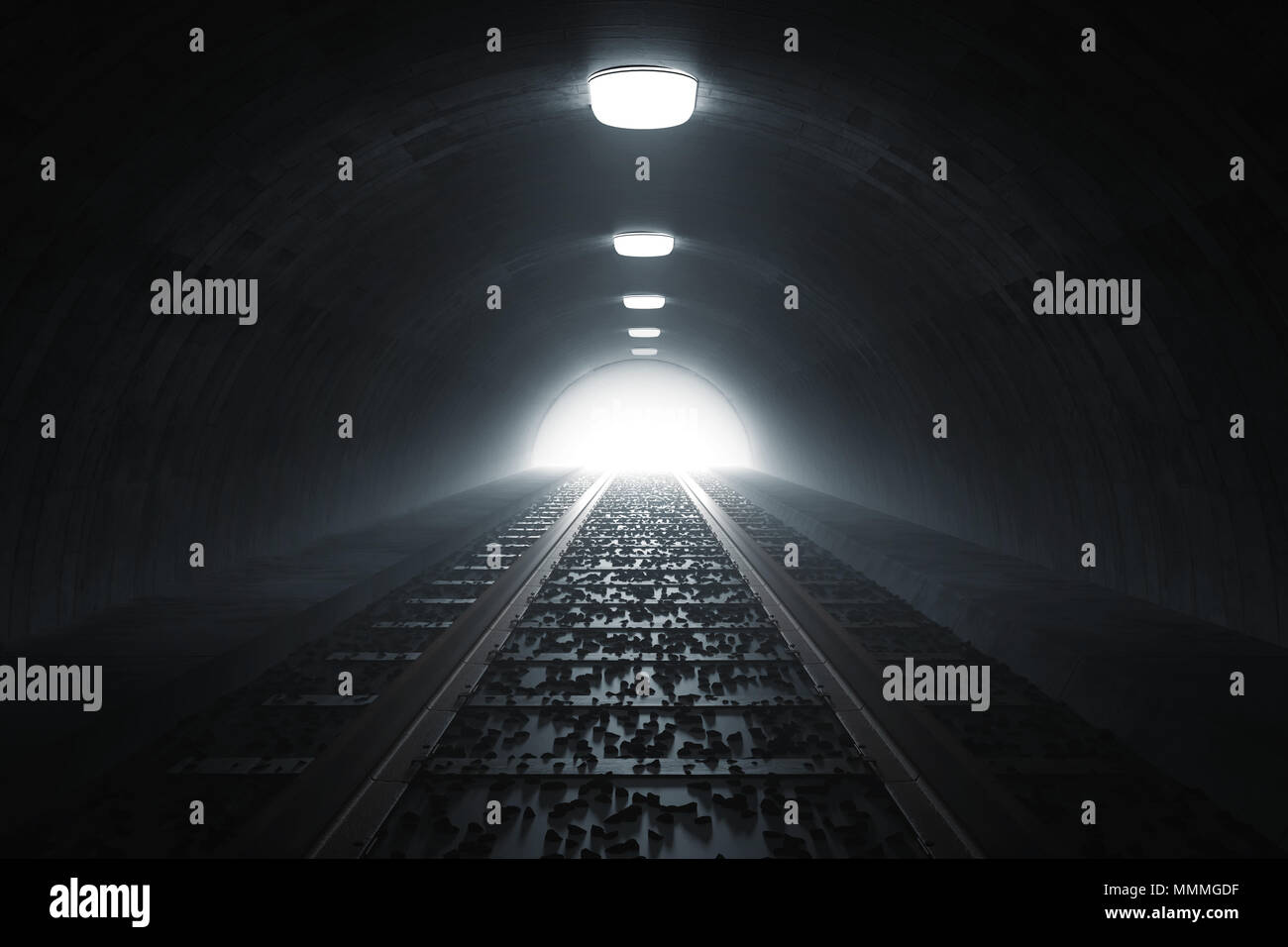 Light End Of Tunnel Train High Resolution Stock Photography and Images ...