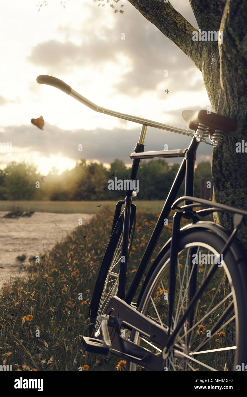 Leaned bike hi-res stock photography and images - Alamy