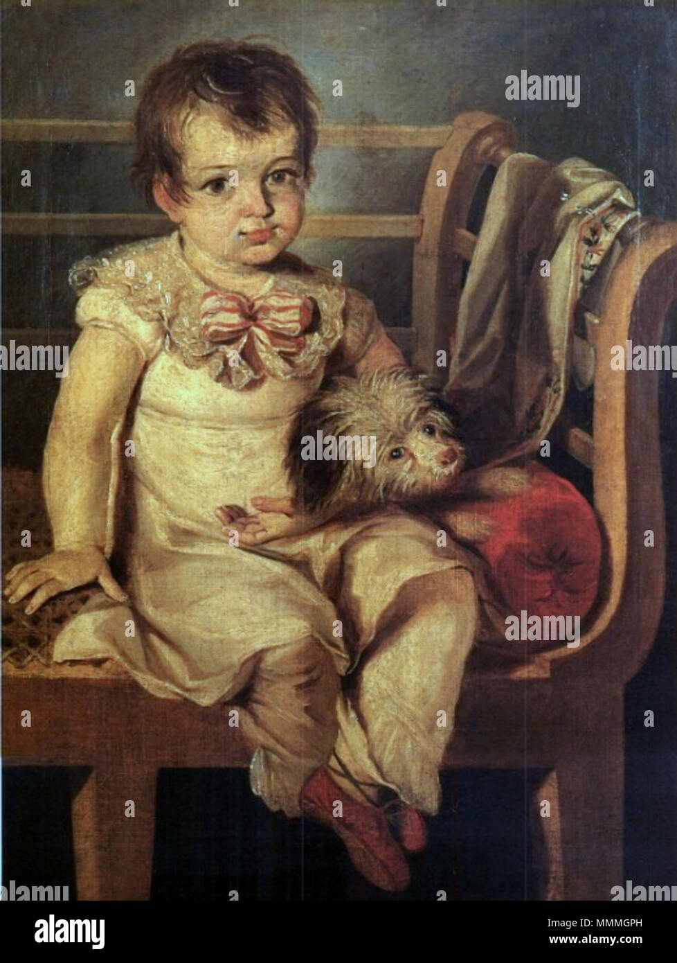 Antônio Joaquim Franco Velasco - Menino com cachorro Stock Photo - Alamy