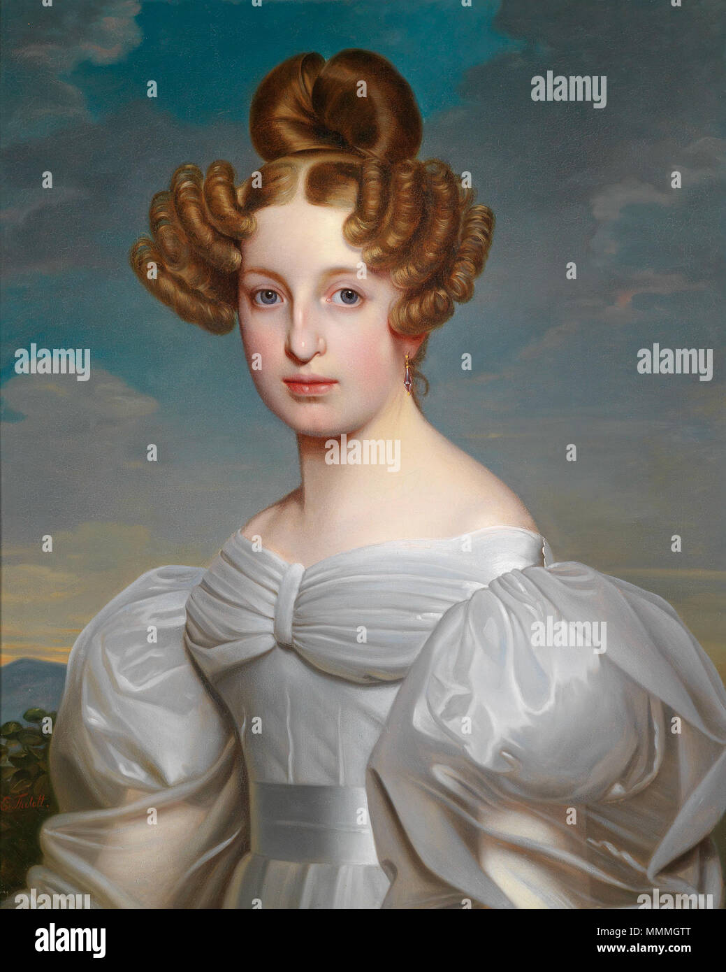 . Deutsch: Portrait der Elise Dorothea Friederike, Freifrau von Schaezler, geb. Freifrau von ...