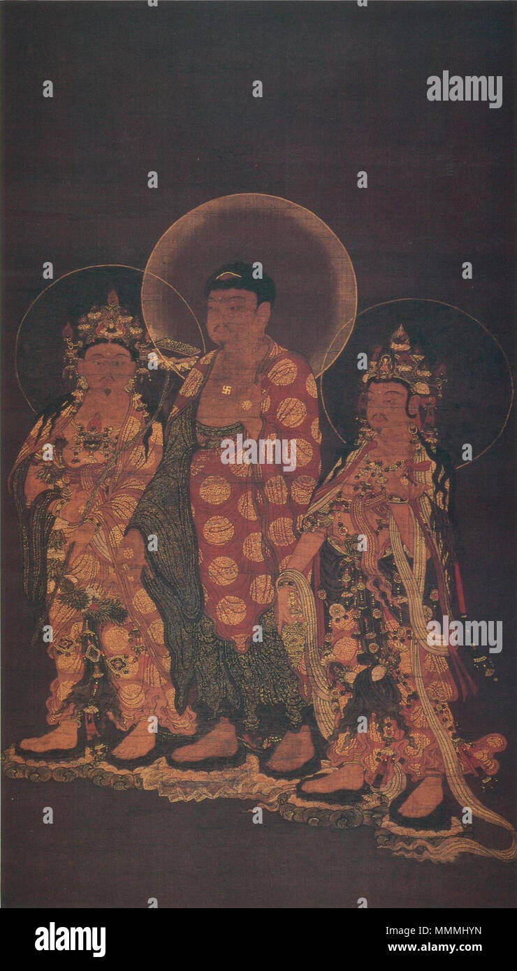 . English: Amitabha Triad, private, Kyoto, Japan . Goryeo Dynasty (918 ...