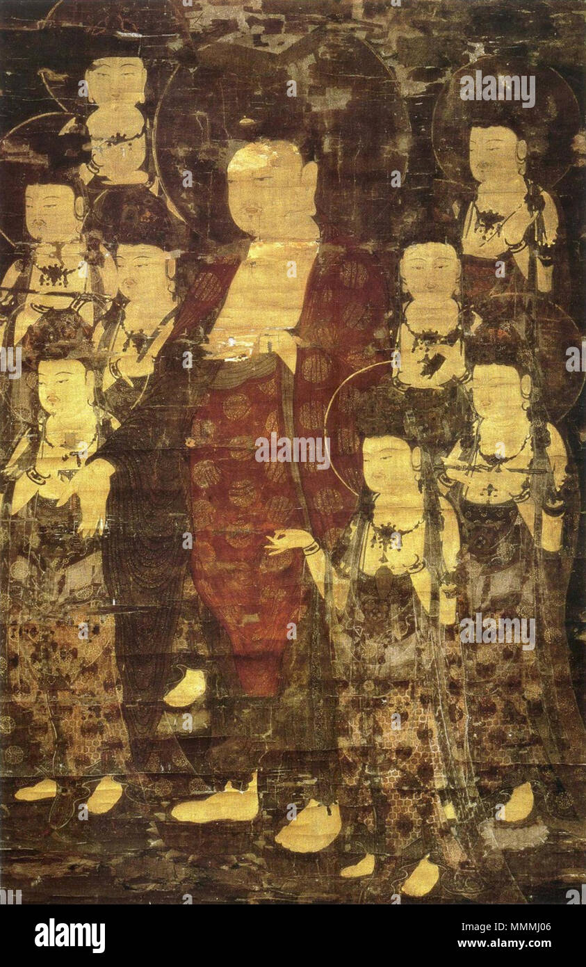 . English: Amitabha with Eight Great Bodhisattvas, Keiganji, Nishio ...