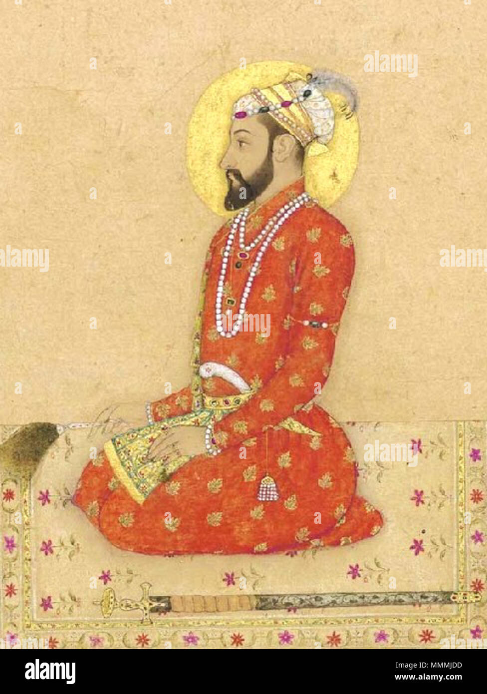 . English: Bahadur Shah I of India. . circa 1670. Unknown Bahadur Shah ...