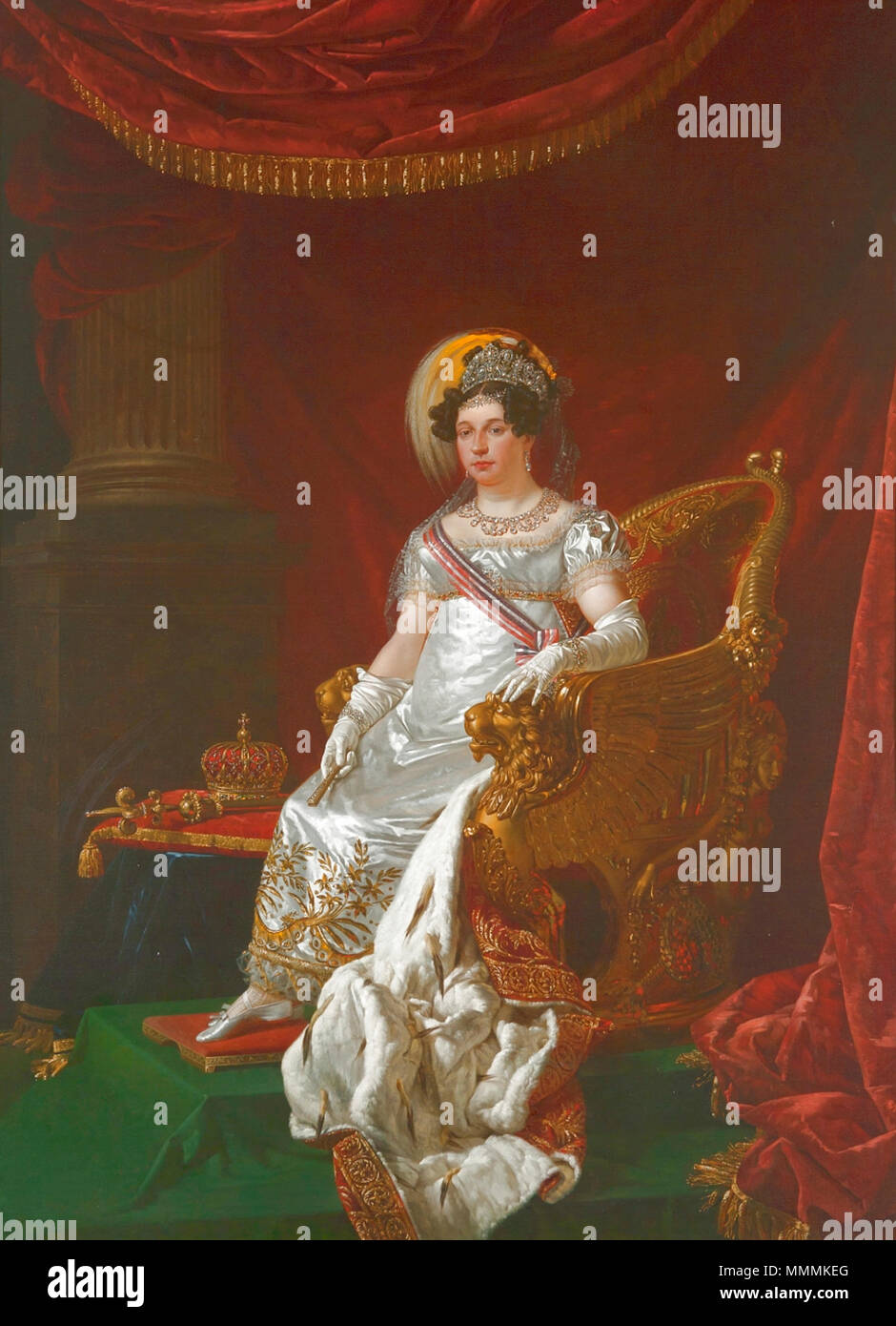 . English: Maria Isabella Infanta of Spain. . circa 1820. Maria ...