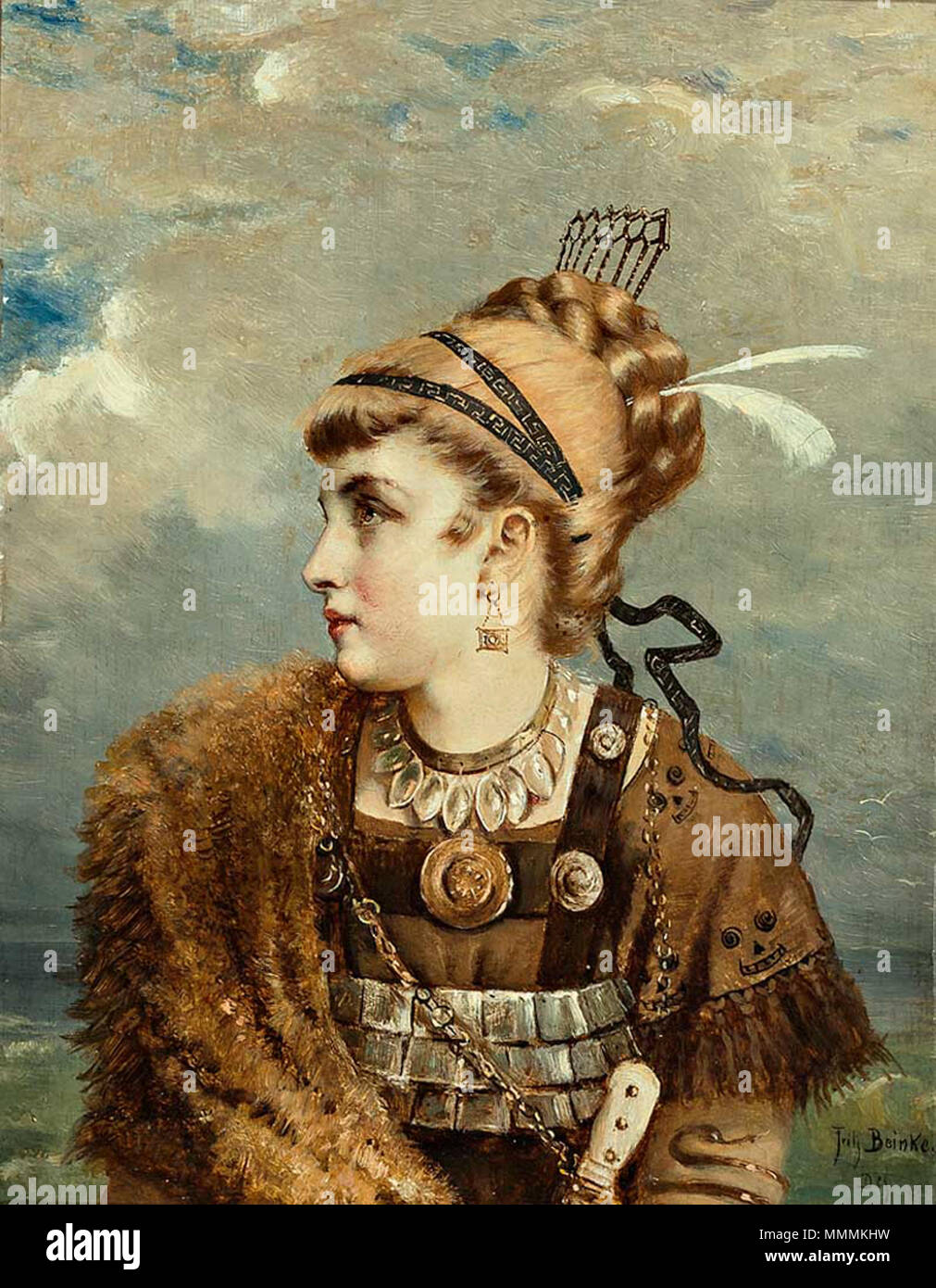 Fritz Beinke Wikingerfürstin Stock Photo - Alamy