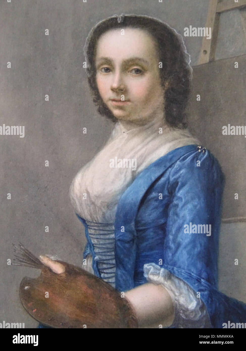 Self-portrait. 1754. ElisabethWassenbergh Stock Photo - Alamy