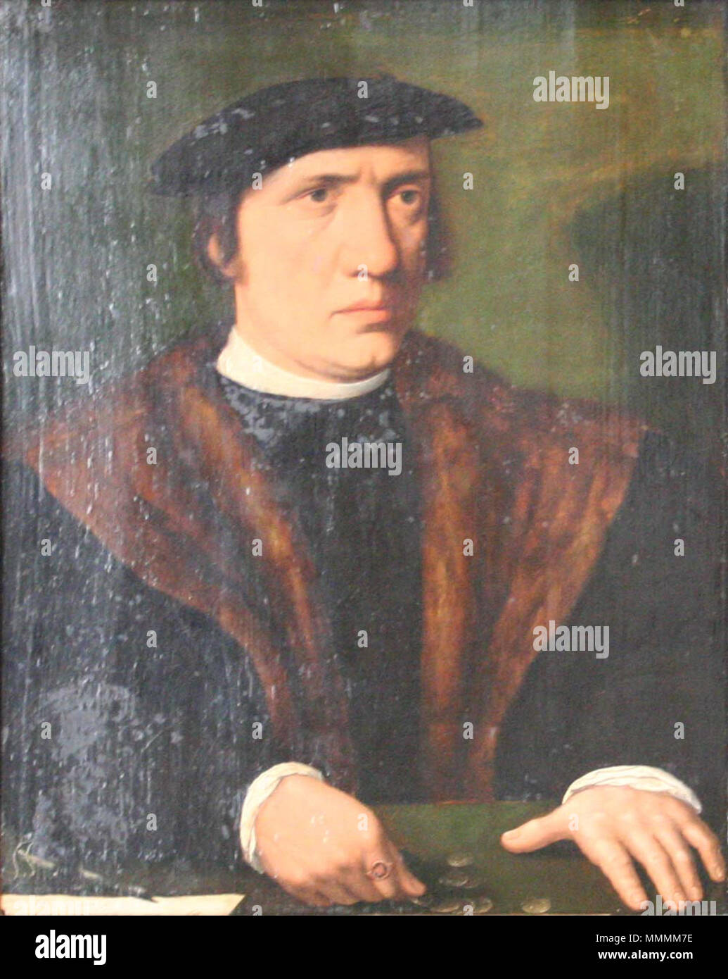 Français : Portrait de banquier Holbein-Portrait d'un banquier Stock ...