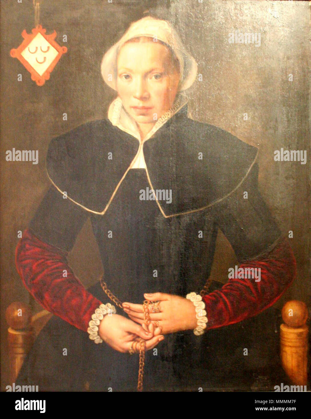 Coxie-femme à coiffe blanche Stock Photo - Alamy