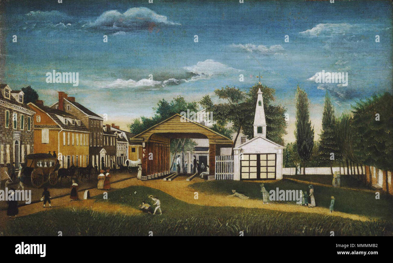 Market Square, Germantown, Pennsylvania, by William Britton . circa ...