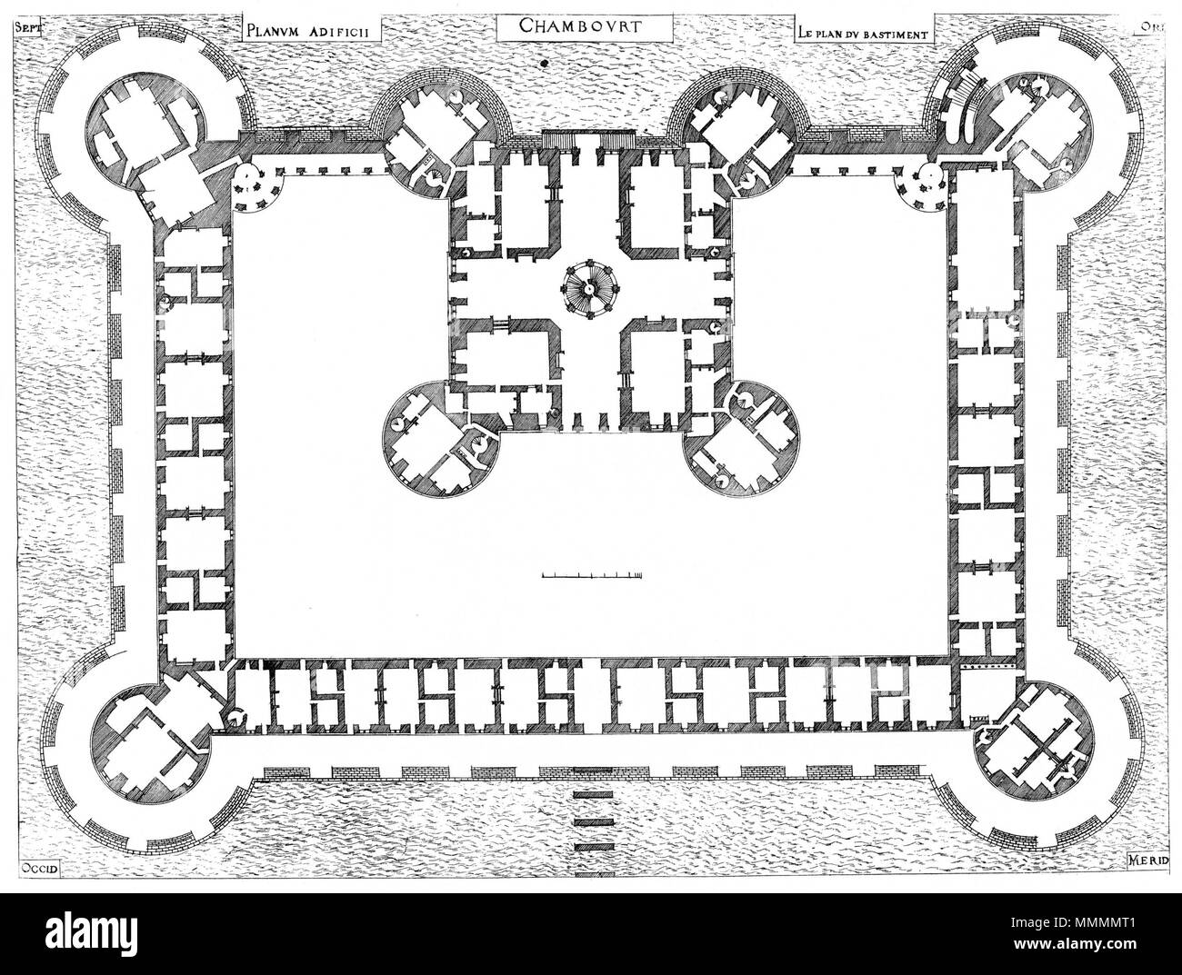 Chateau of chambord Black and White Stock Photos & Images - Alamy