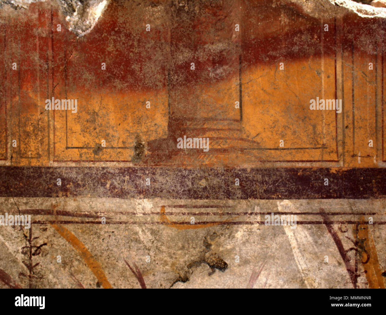 Fresque romaine à Arles, pillier Stock Photo - Alamy