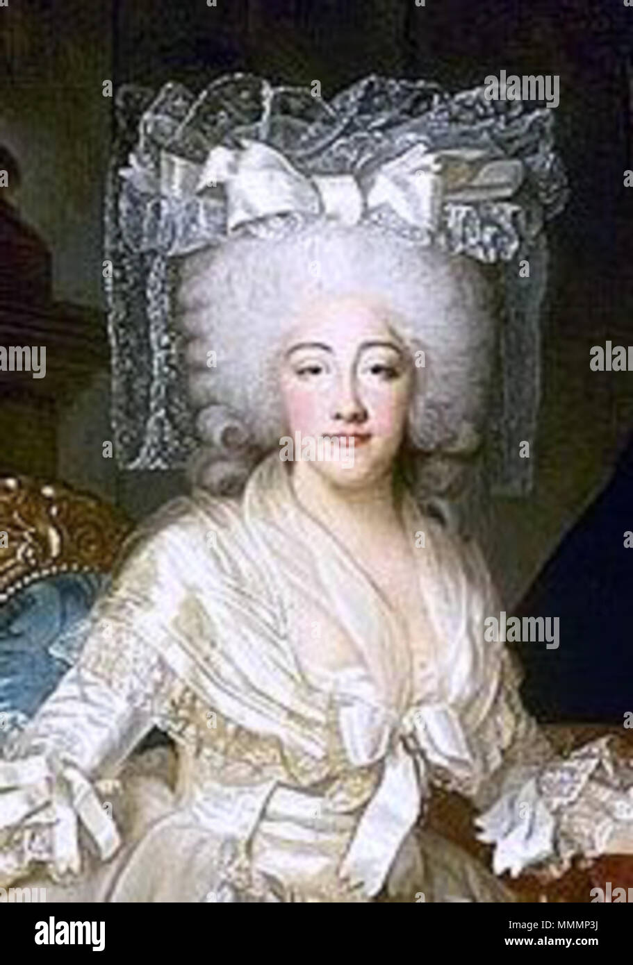Joseph Boze - Portrait de Marie-Joséphine-Louise de Savoie Stock Photo ...