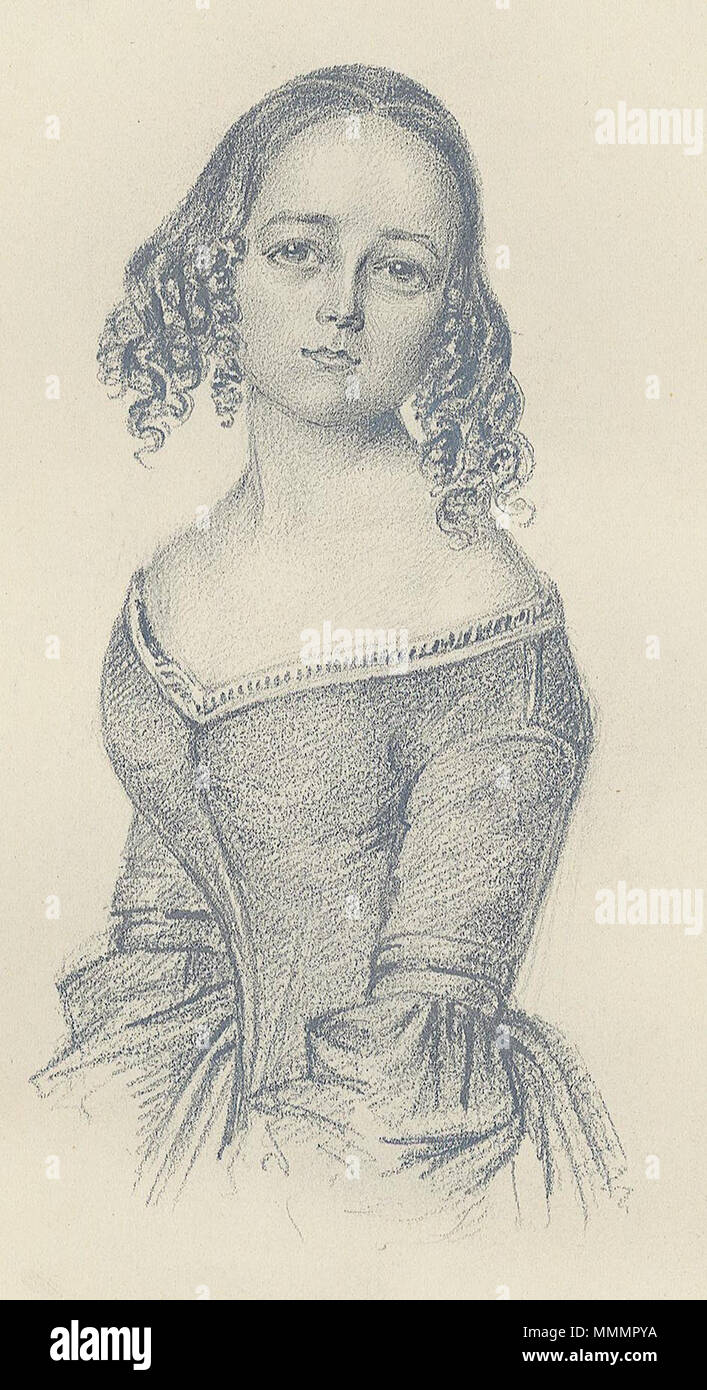Julia Widerberg . 1842. Drawing by Maria Röhl 232-Julia Widerberg Stock ...