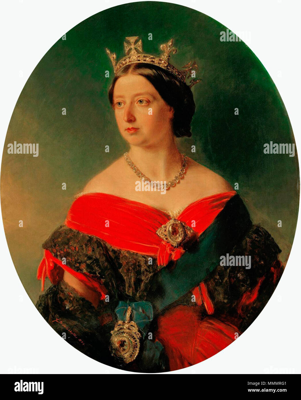 Queen Victoria.. 1856. Franz Xaver Winterhalter Queen Victoria Stock ...