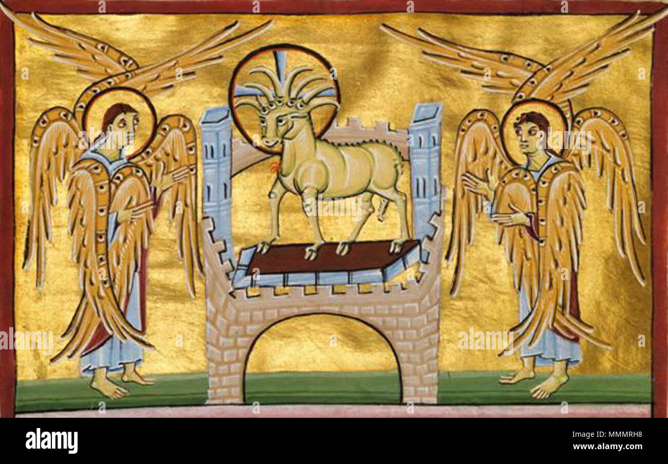 . Deutsch: Das Lamm und das Buch mit den sieben Siegeln English: The ...