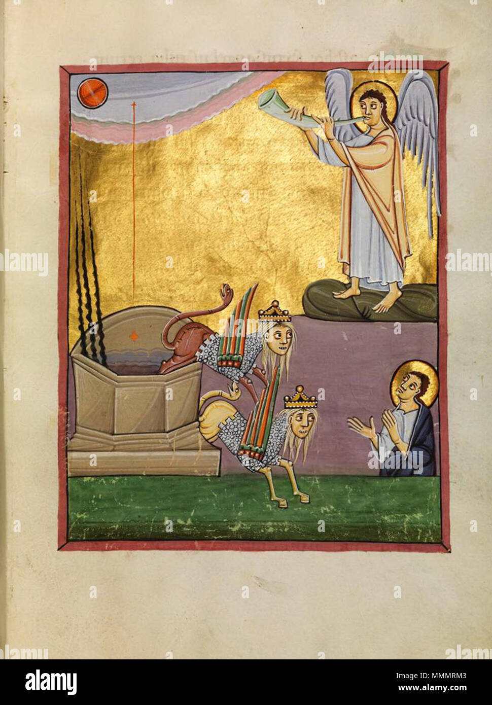 English: The fifth trumpet. 11 century. 70 ...