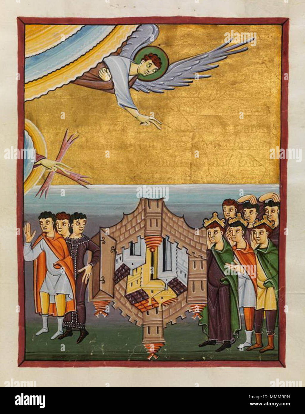 . Folio 45r of the Bamberg Apocalypse The Fall of Babylon 70 ...