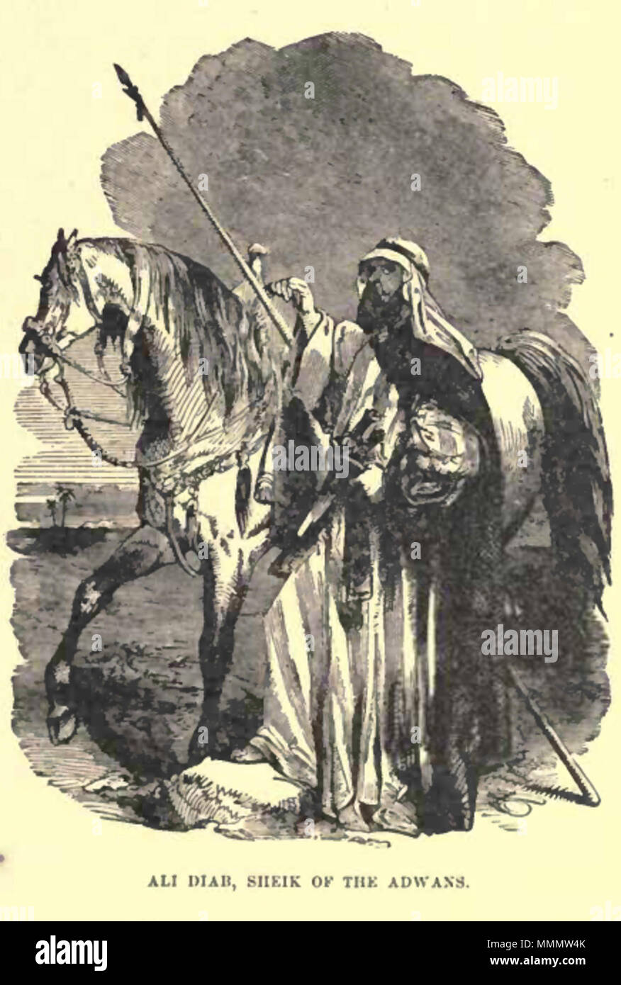 . Arab sheik . 1886. De Hass, Frank S 54 Arab sheik 1886r Stock Photo ...