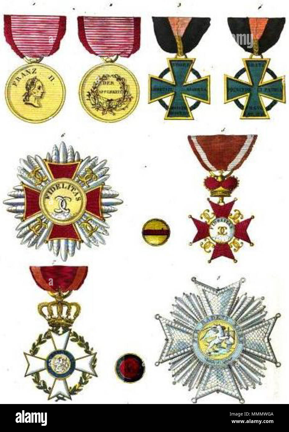 Français : Collection historique des ordres de chevalerie civils et ...