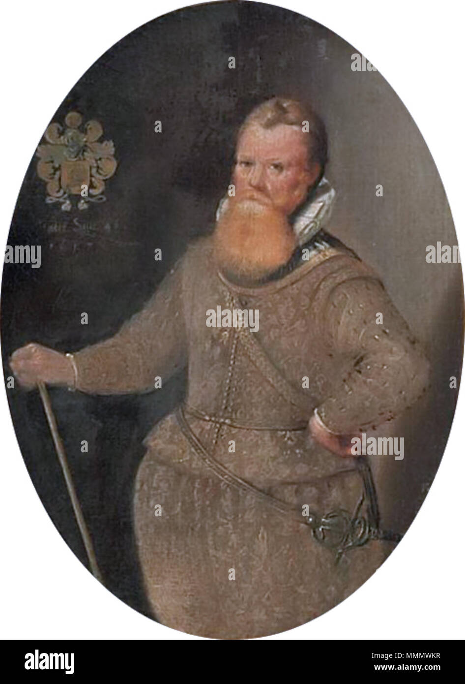 Frederik de Houtman, fragment from a painting of Ambon . 1617. David de ...