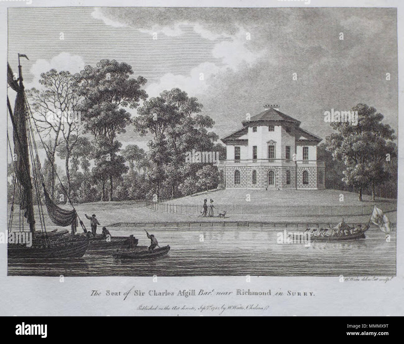 Old house england engraving hi-res stock photography and images - Alamy