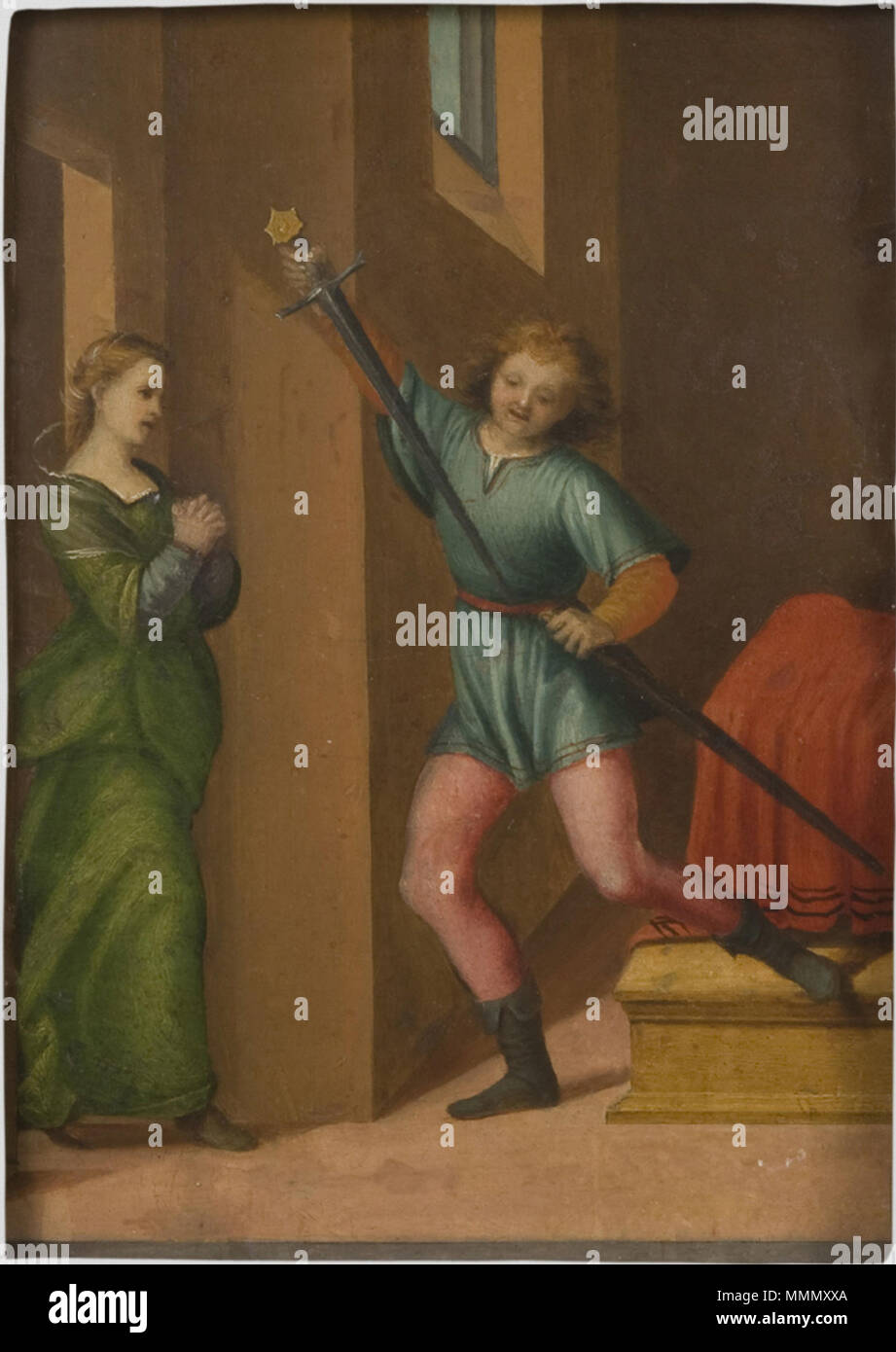 . English: Saint Julian the Hospitaller Meeting his Wife after Killing ...