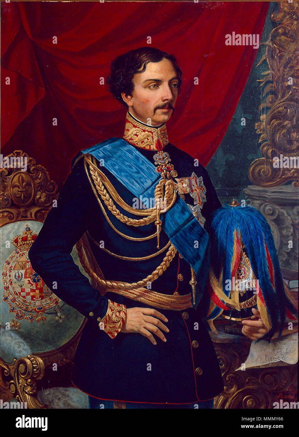 English: Portrait of Charles III, duke of Parma (1823-1854) . 19th ...