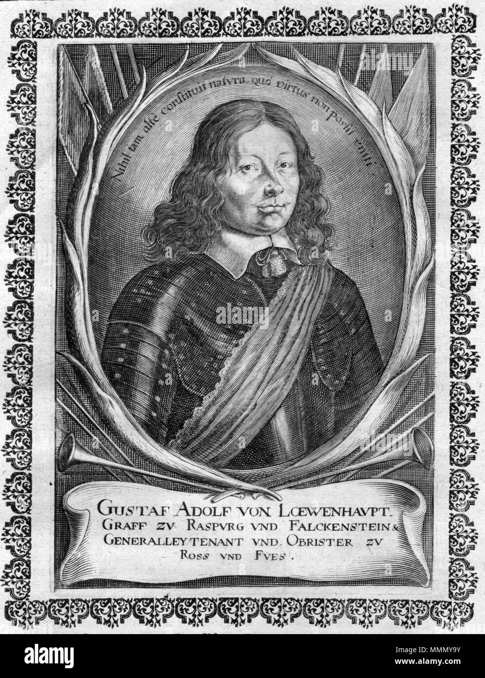 . English: Portrait of Gustaf Adolf Lewenhaupt (1619-1656), Swedish ...
