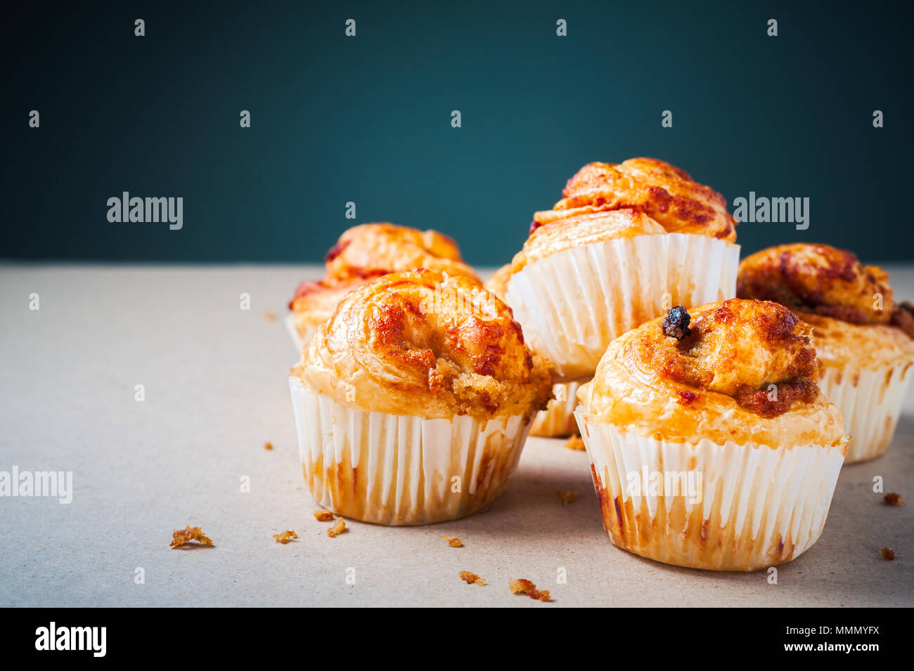 Almond danish cake Stock Photo - Alamy