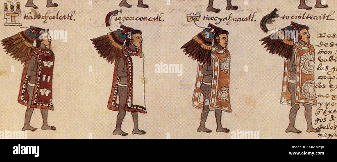 . English: This is a portion of folio 65 of the Codex Mendoza. The ...