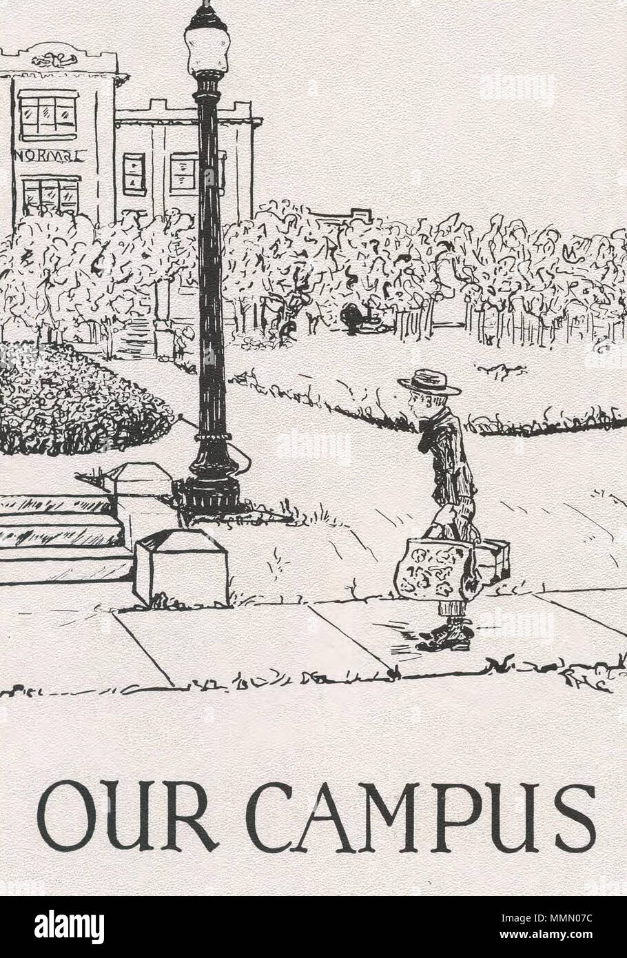 . English: 'Our Campus' artwork featured in East Texas State Normal ...