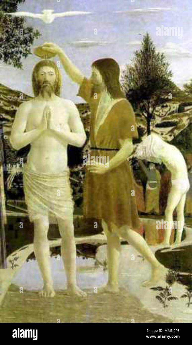 . The Baptism of Jesus Christ, by Piero della Francesca, 1449 Uploaded ...