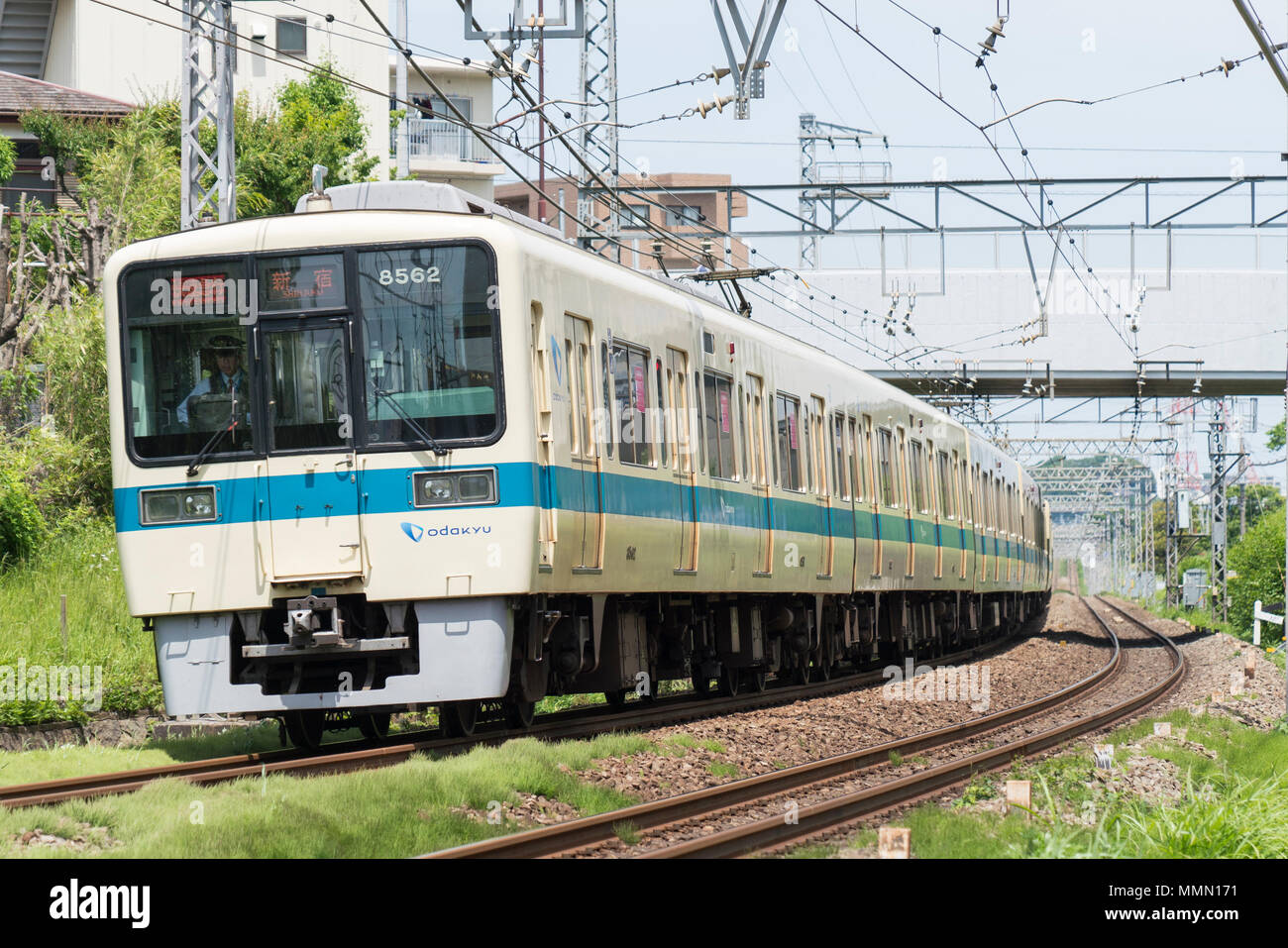 Odakyu Line, Isehara City, Kanagawa Prefecture, Japan Stock Photo - Alamy