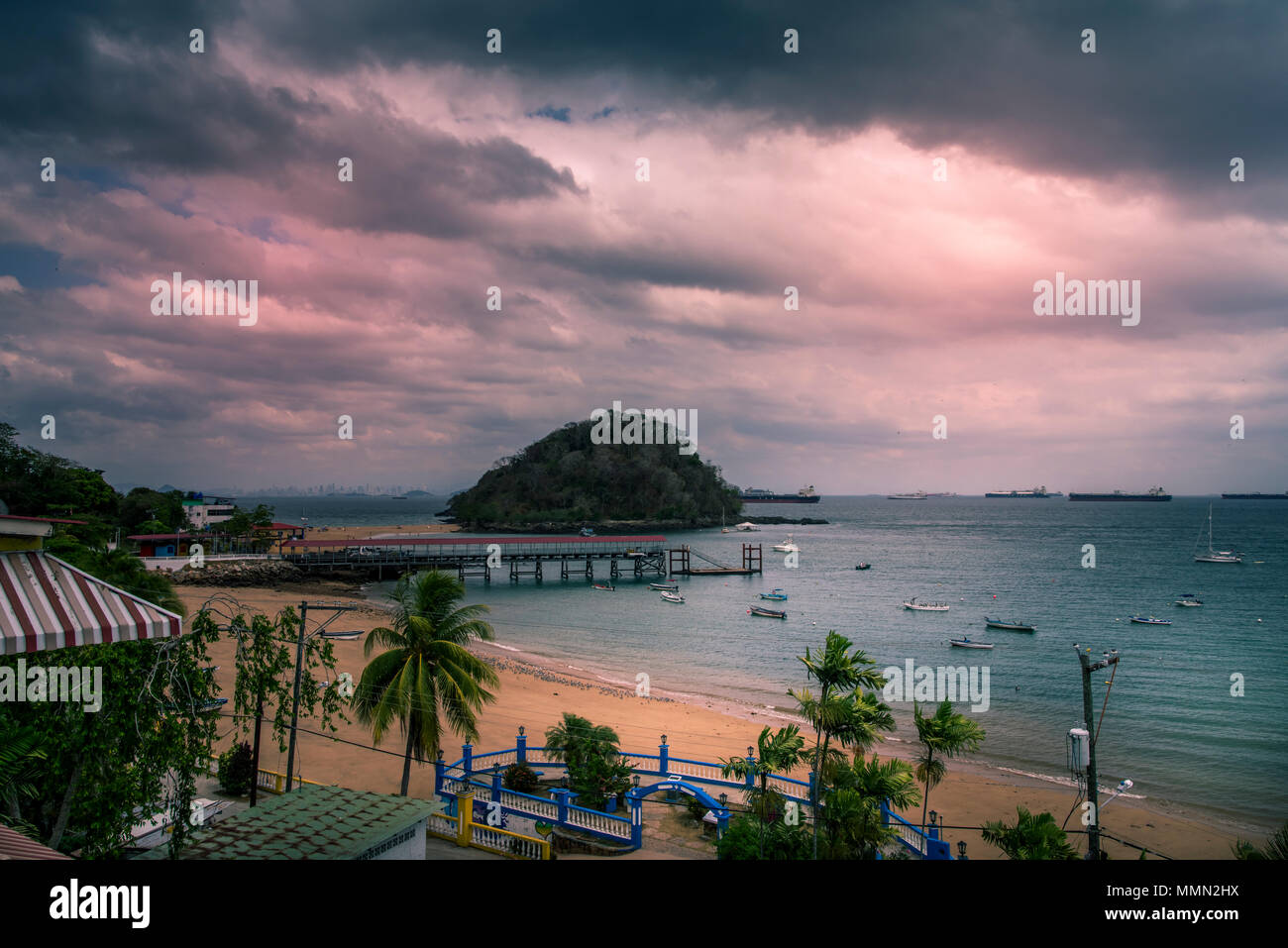 Taboga Island, known as the "Island of Flowers", is a volcanic island ...