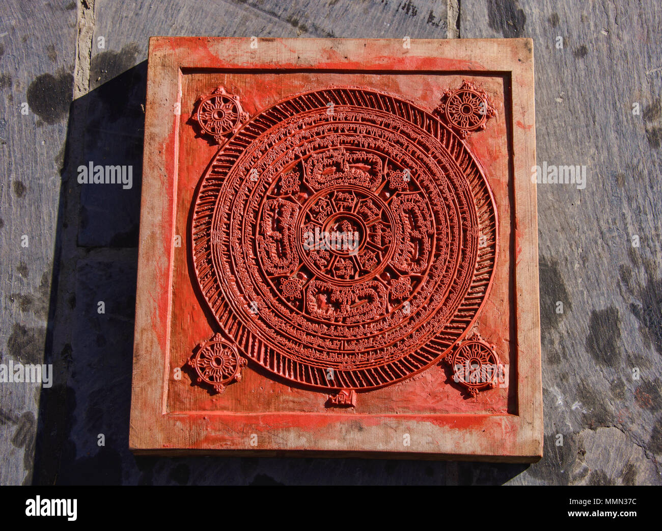 Tibetan woodblock prints at the holy Bakong Scripture Printing Press ...